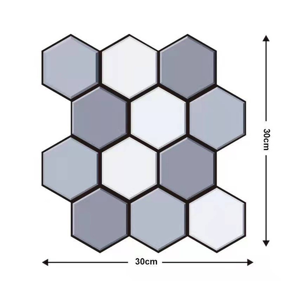 New Practical Waterproof Wall Sticker Wall Decoration 3D Oil Proof ...