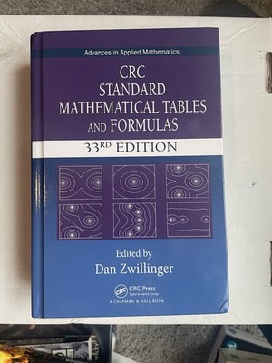 CRC Standard Mathematical Tables and Formulas by D. Zwillinger (2018 ...