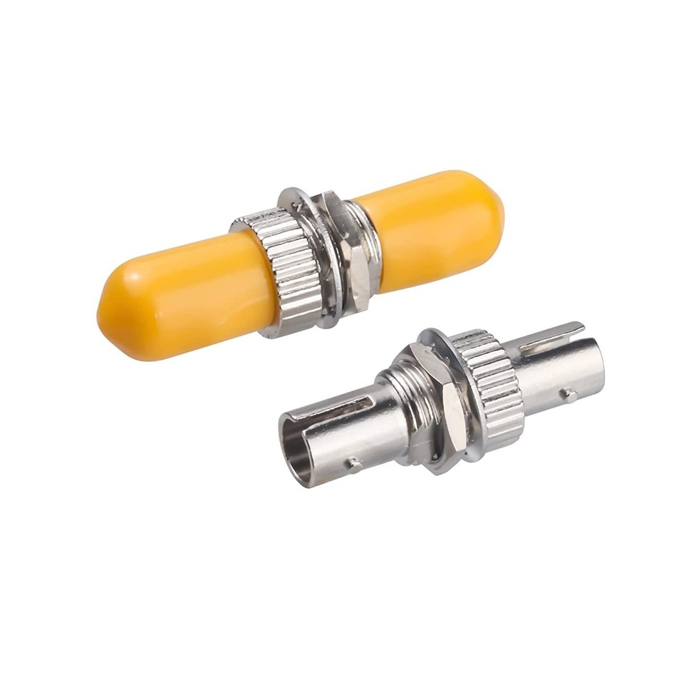 100 Pack ST Fiber Optical Couplers Adapter Cable Barrel Connector ...