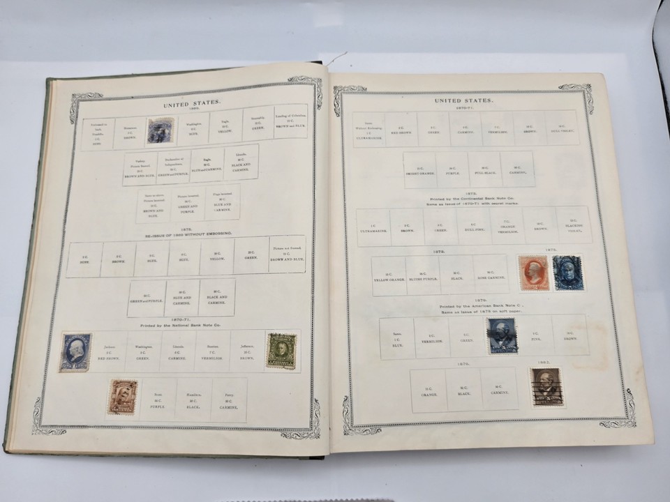 Atq Scott International Postage Stamp Album 1899 Ed,4000 Engravings,333 ...