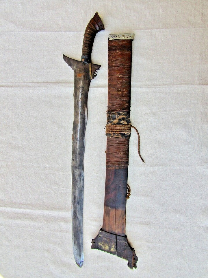 Antique Scarce Philippines Kalis Dagger With Scabbard, 39"L Overall | eBay