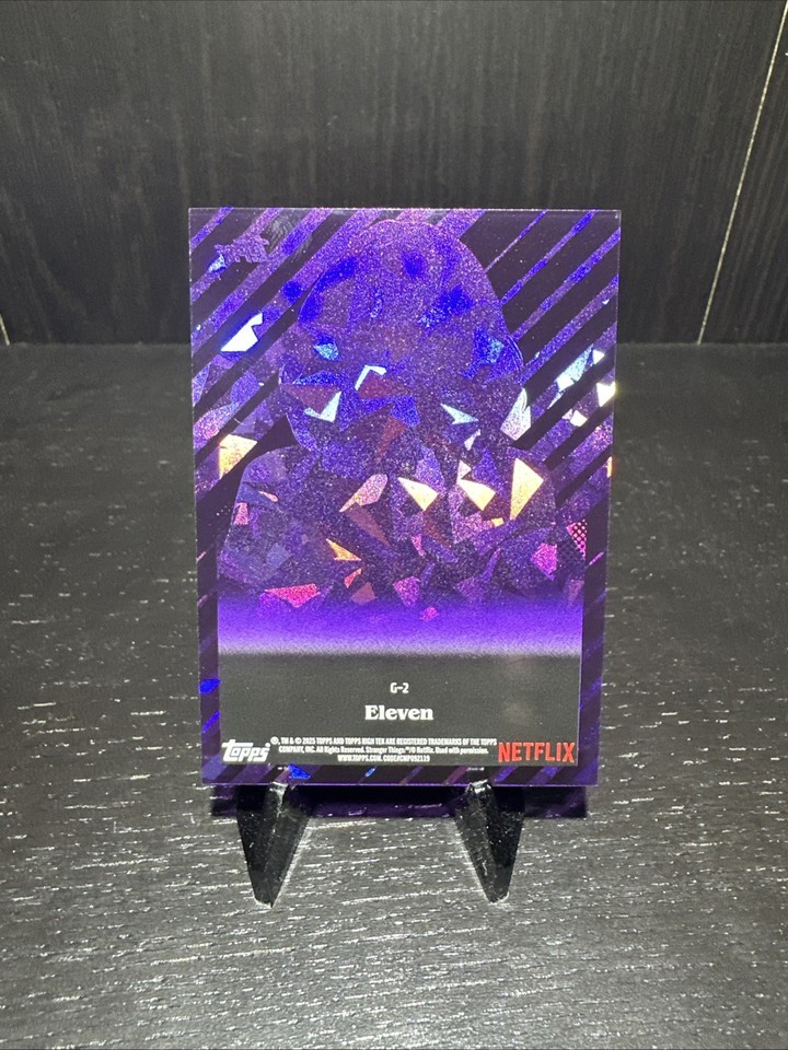 2025 Topps Stranger Things High Tek Eleven Glam Purple Diffractor Ice ...