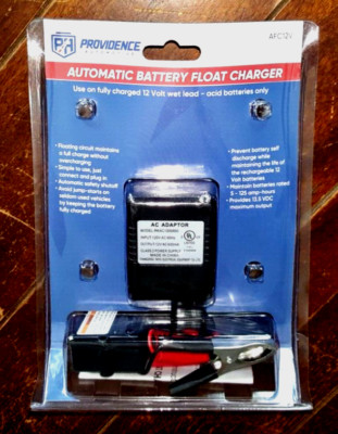 Automatic Battery Float Charger: Maintains a Full Charge w/o Overcharge ...