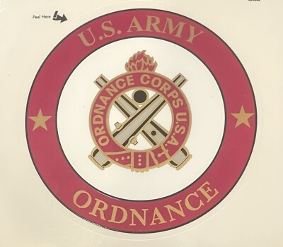 U.S. Army Ordnance Corps Long Lasting UV-Resistant Sticker, 2 pack, 4 1 ...