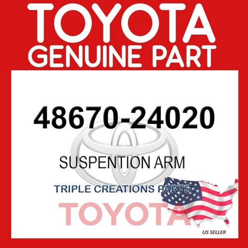 4867024020 GENUINE Toyota ARM FRONT SUSPENSION LOWER LH No.2 48670 ...
