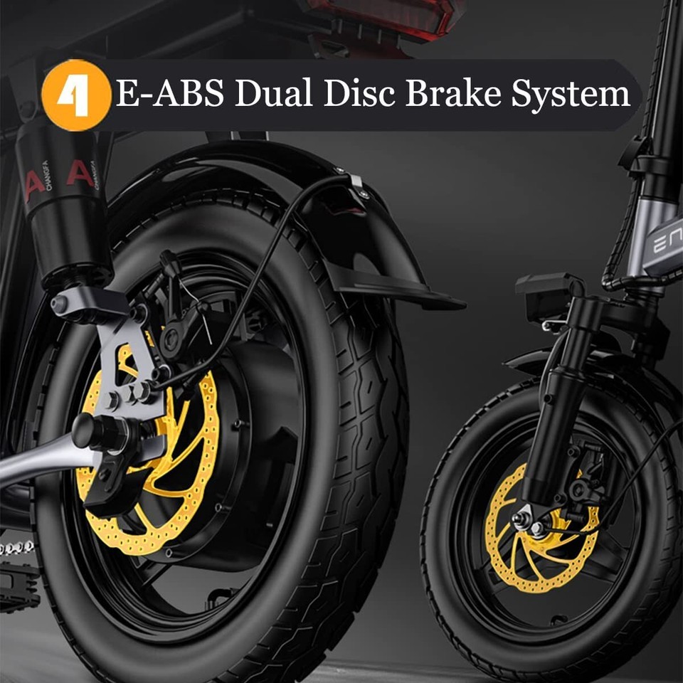 Mini-Ebike ENGWE-T14 Folding-Electric-Bike 14" Fat Tire Small-Electric-Bike | eBay