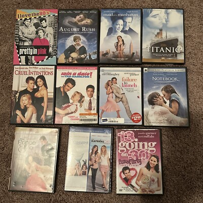 dvd movie Lot 11 DVDs & 12 Movies Titanic, Notebook , Pretty In Pink ...