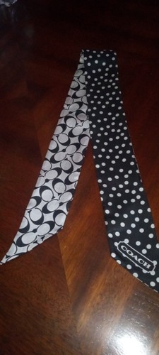 Coach skinny silk scarf universal | eBay