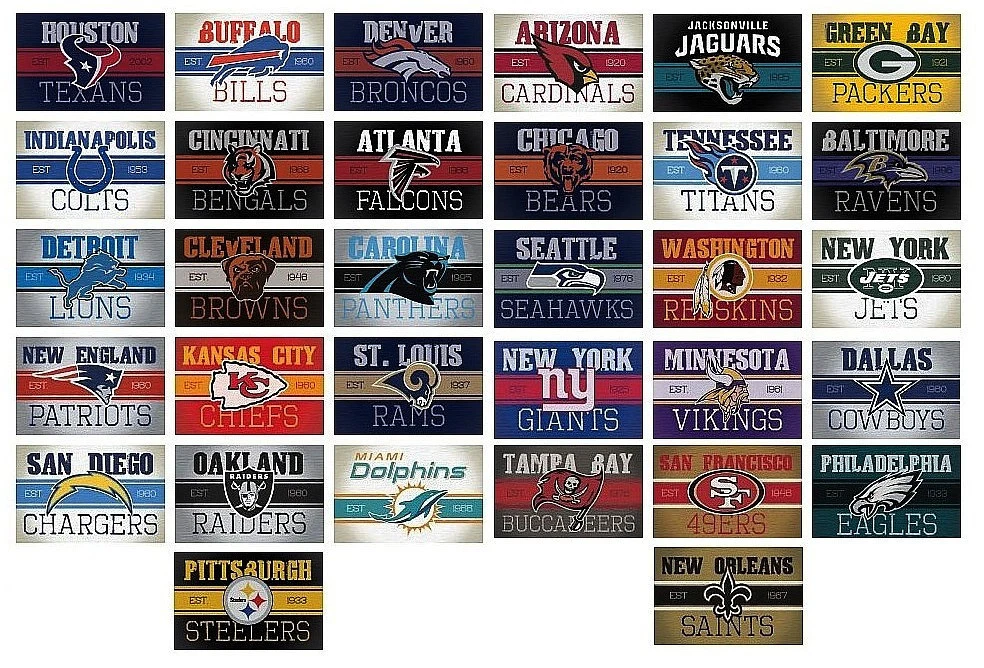 Nfl Football Teams Logos List