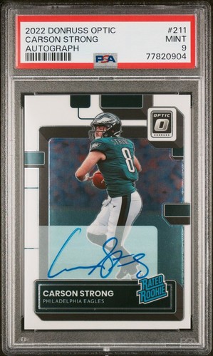 2022 Donruss Optic Carson Strong #211 Autograph /150 PSA 9 MINT | eBay