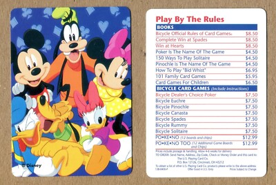 Disney’s. MICKEY MOUSE. Play by the Rules Swap Playing Card | eBay