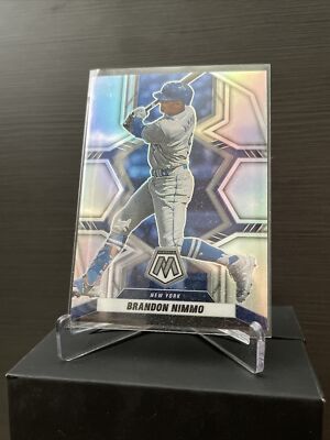 2022 MLB Panini Mosaic Brandon Nimmo Silver Prizm Base Parallel NY Mets ...