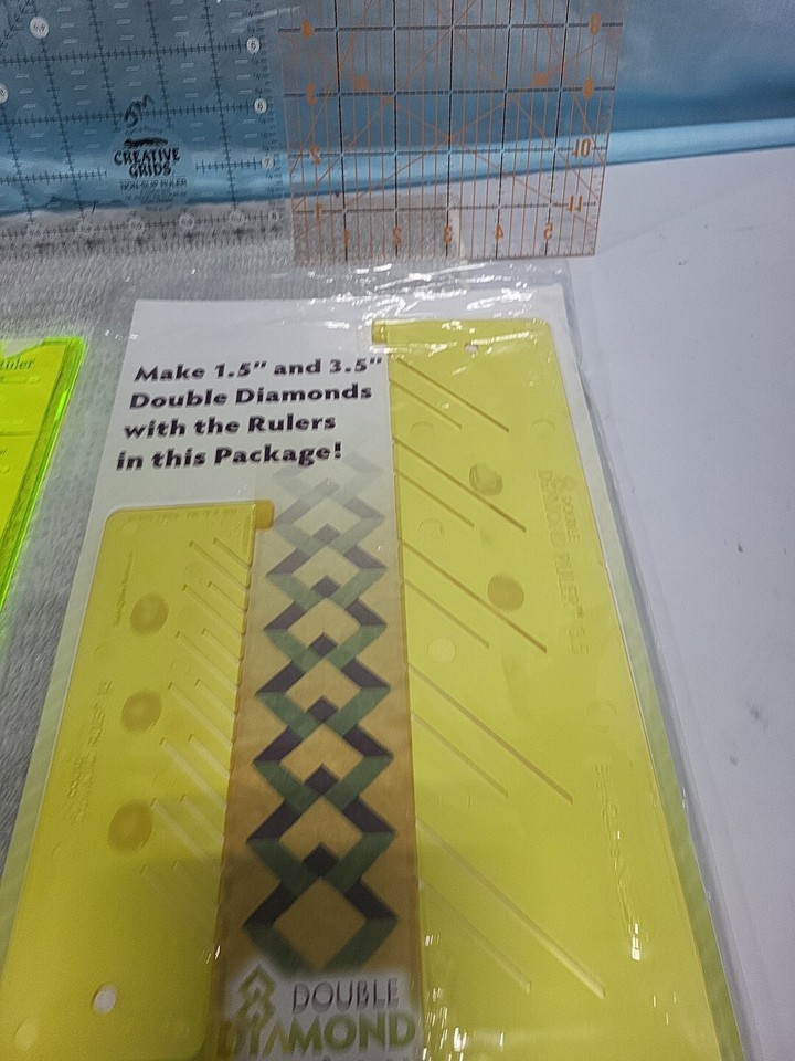 8" Log Cabin Trim Tool Non-Slip Quilt Ruler Creative Grids & 7 More ...