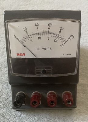 RCA DC Voltmeter WV-955A Ranges 10 V, 25V, 100V | eBay