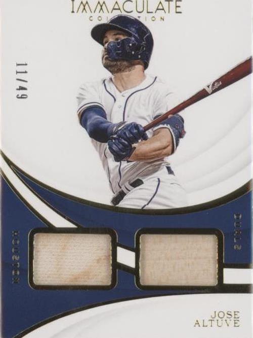 2019 Panini Immaculate Collection - Immaculate Dual Relics Jose Altuve ...