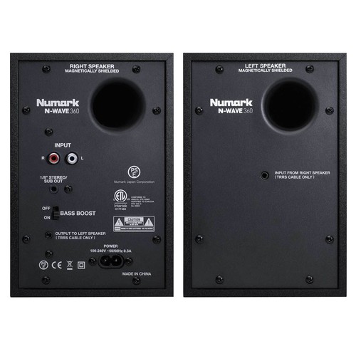 Numark N-Wave 360 60W Active/Powered Studio Desktop Monitor DJ Speaker ...