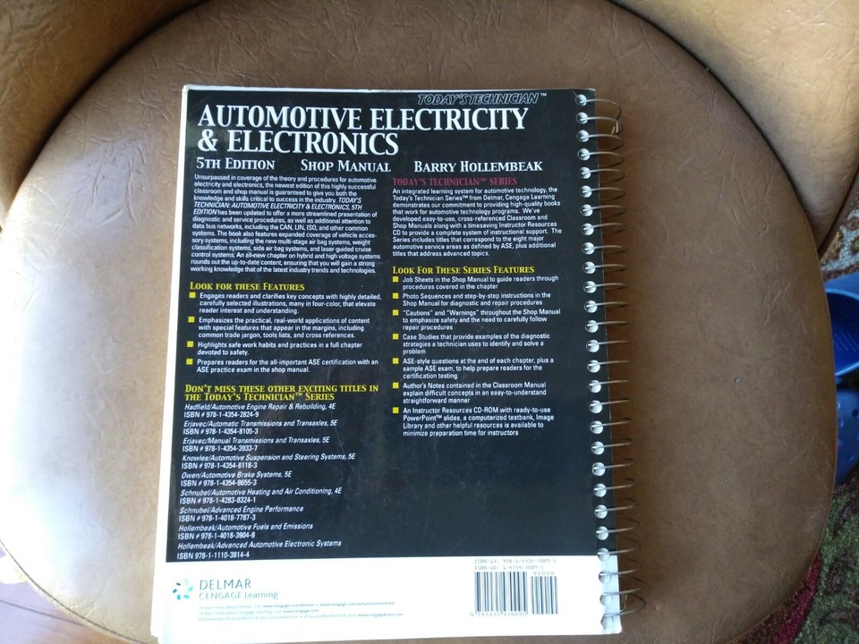 Todays Technician Automotive Electricity ASE Shop Manual 5th Edition ...