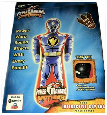 Power Rangers Dino Thunder Blue Ranger 48" Electronic BOP Bag New ...