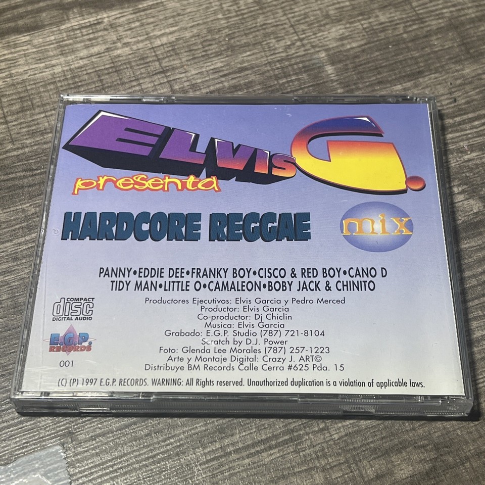 CD - Elvis G Presenta Hardcore Reggae Mix - EDDIE DEE-CAMALEON-CHINITO ...