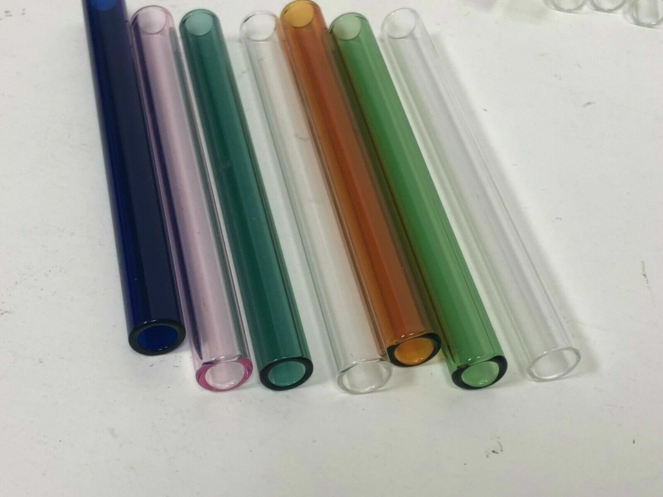 12 mm X 2 mm X 4"-6" PYREX Glass Blowing Tubes 8mm= ID Mixed Color | eBay
