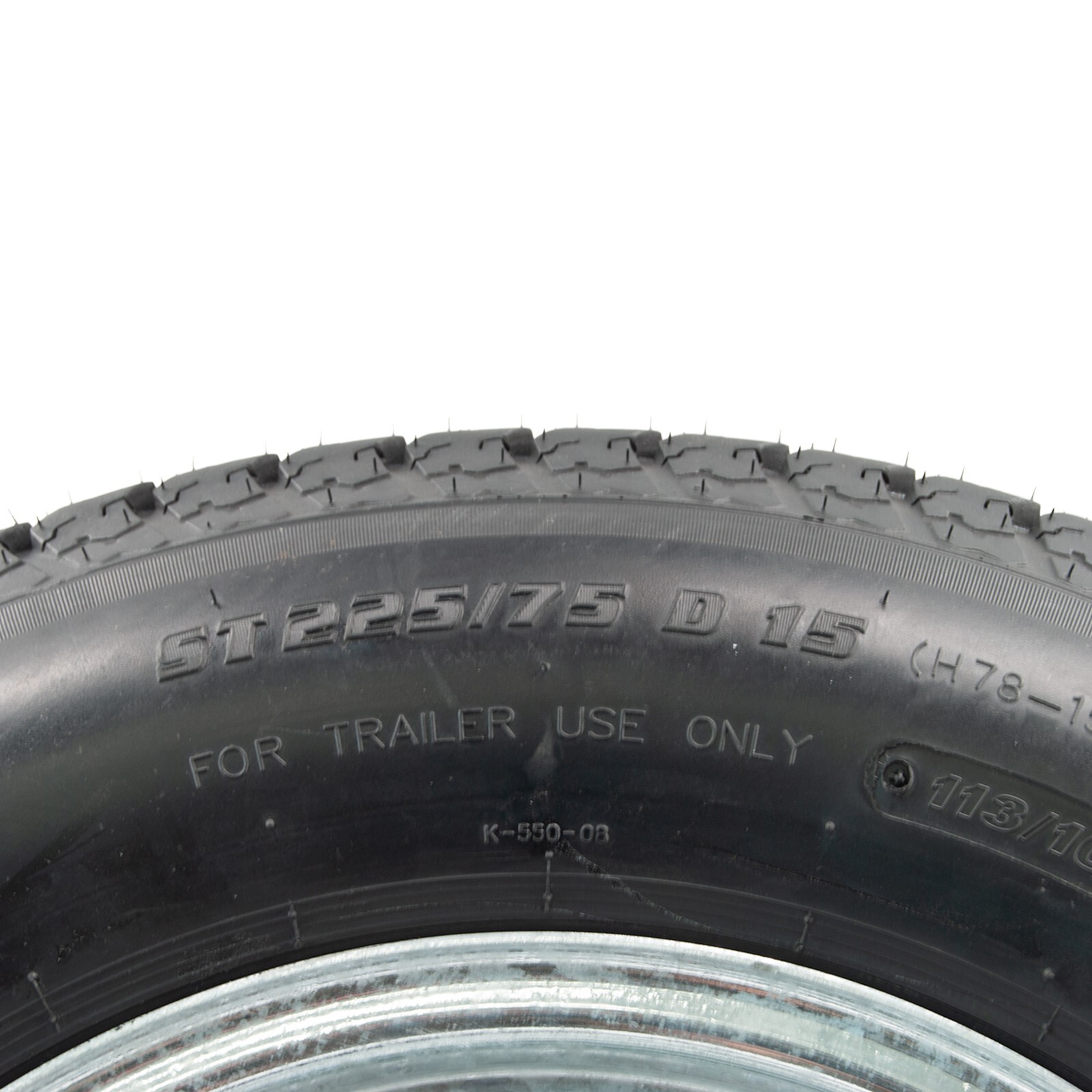 (2) Kenda Loadstar Trailer Tires ST 225/75D15 on White Spoke 6 Lug ...