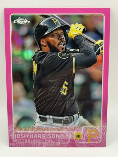 2015 Topps Chrome Pink Refractors Josh Harrison #140 Pittsburgh Pirates ...