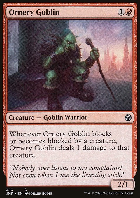 MTG Magic the Gathering Ornery Goblin (353/496) Jumpstart NM | eBay