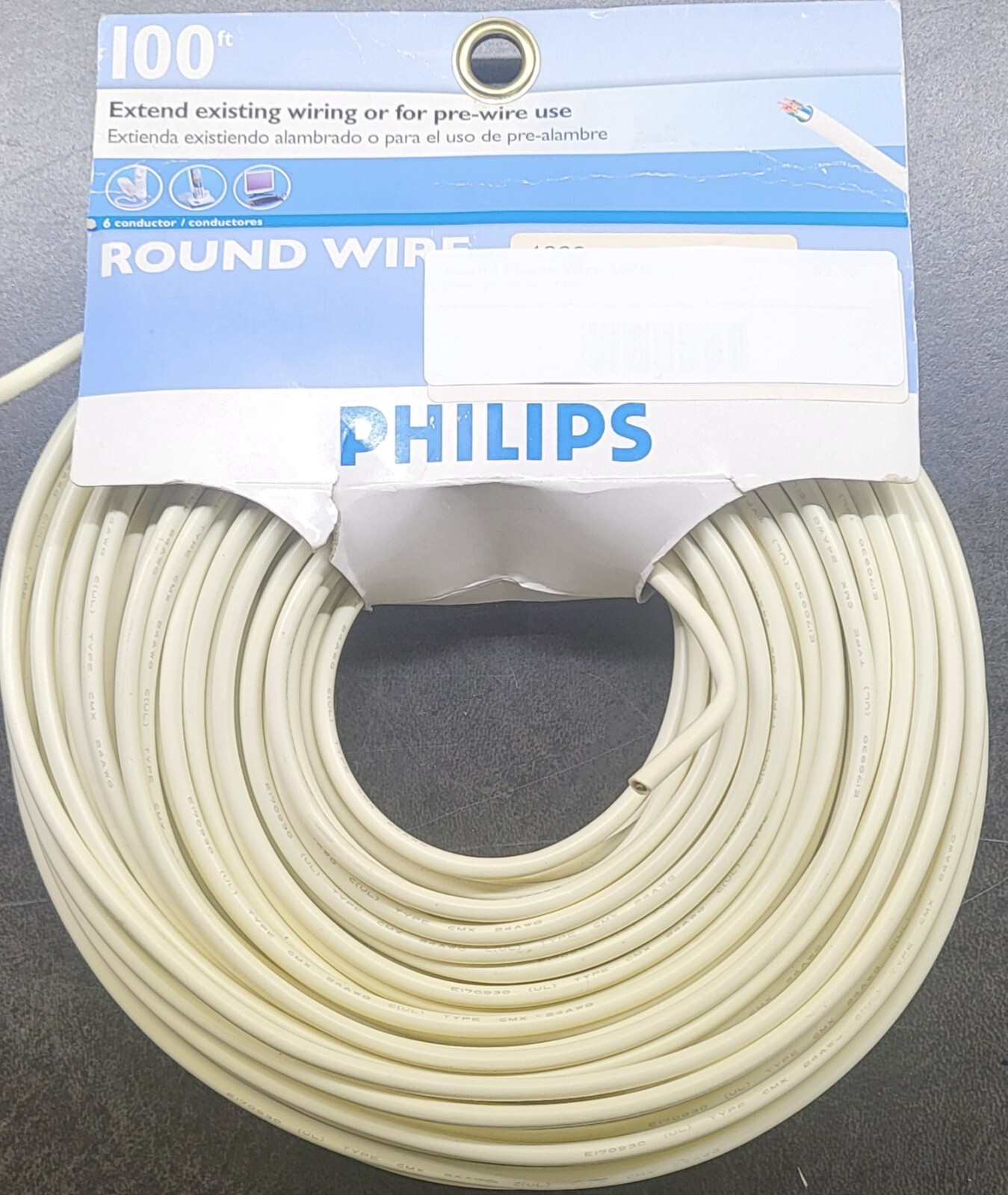 Round CMX-UL 6 Conductor Wire 100' Ft Conductor 3 Line SWL6180/17 | 01 ...