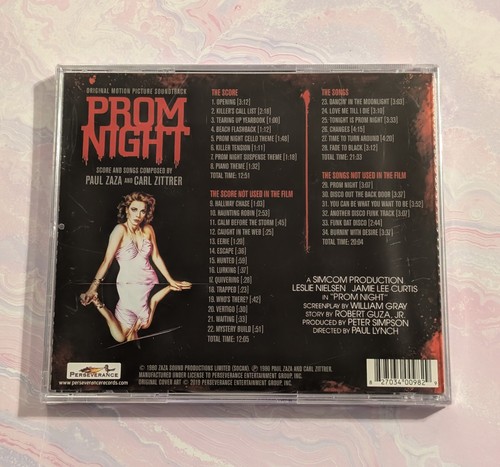 Prom Night Soundtrack - Zaza / Zittrer (2019 CD) Perseverance Records ...