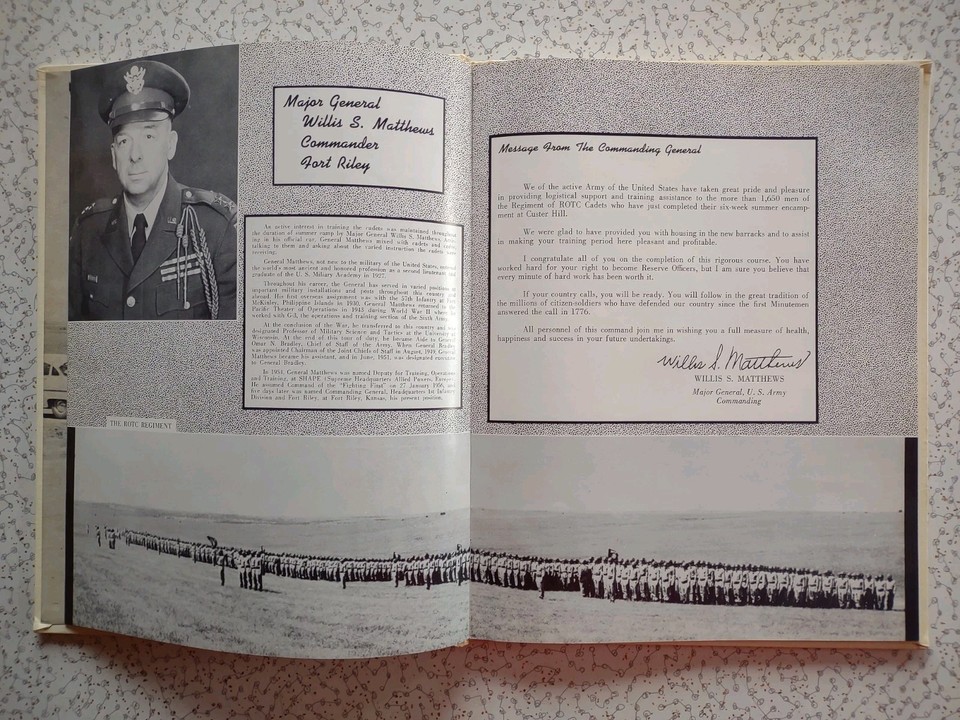 ROTC Pictorial Yearbook 1956 Fort Riley, Kansas | eBay UK