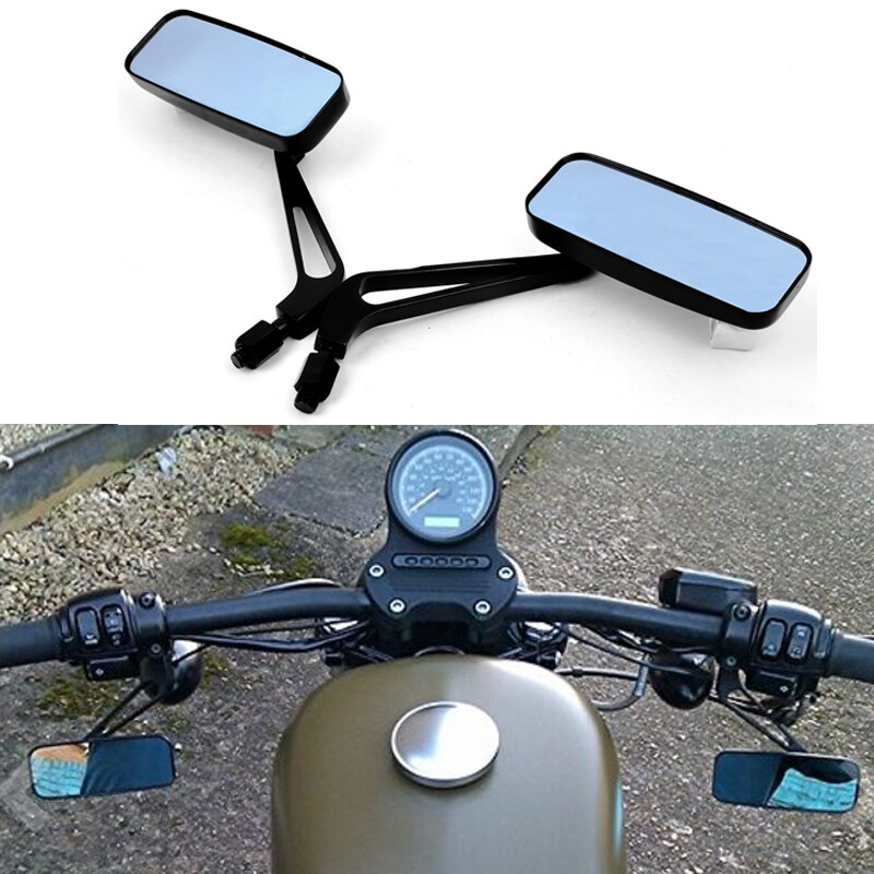 Motorcycle Wing Side Anti-glare Mirrors Motorbike Rectangle Rearview ...