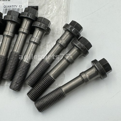 12PCS Connecting Rod Bolts 3900919 Fit For Cummins Dodge 5.9L 1989-2002 ...