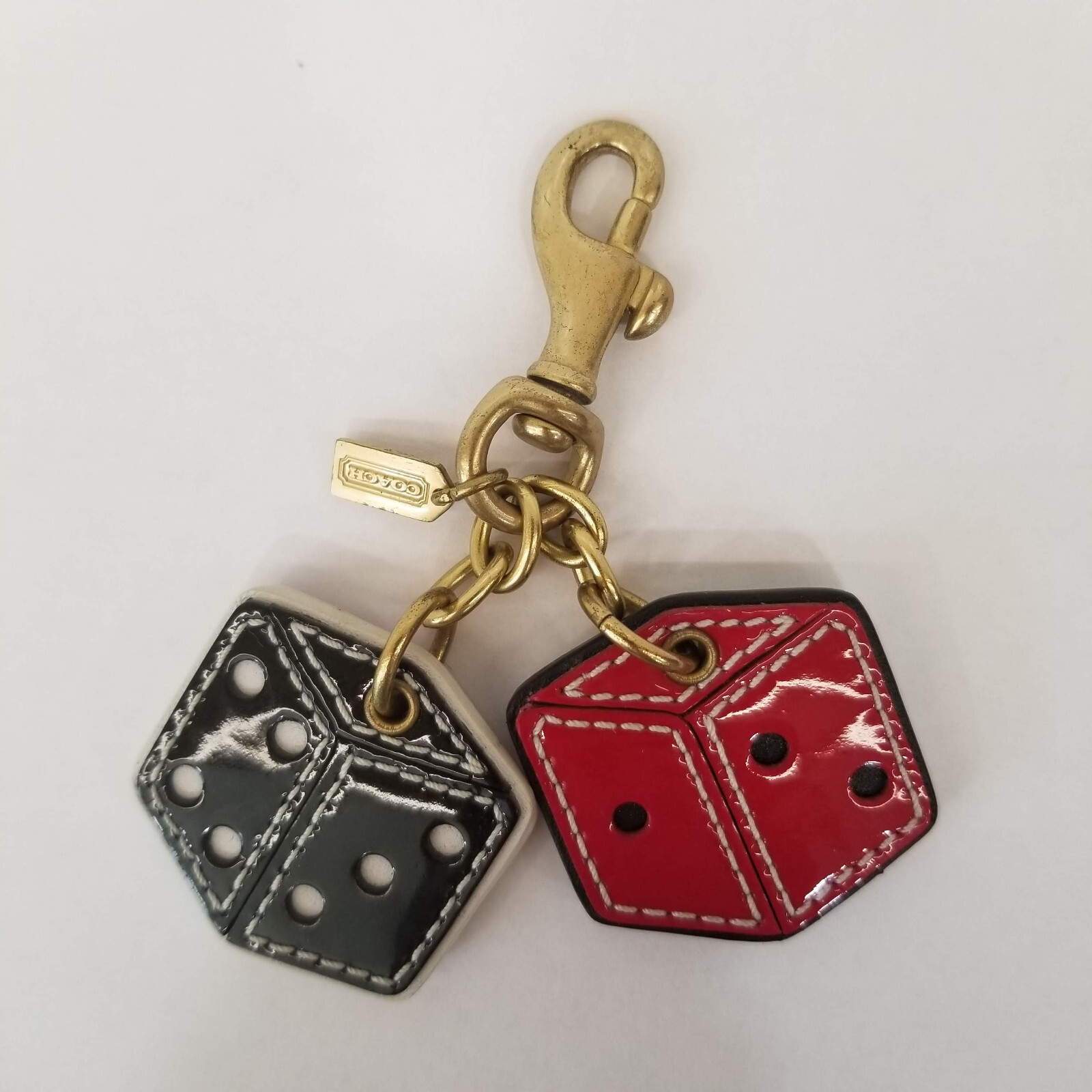Coach Patent Leather Dice Bag Charm 92221 for sale online | eBay