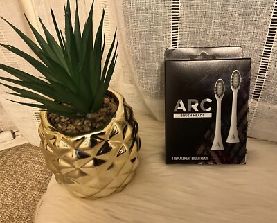 ARC Oral Care Replacement Brush Heads Box Of 2 White Toothbrush HEADS ...