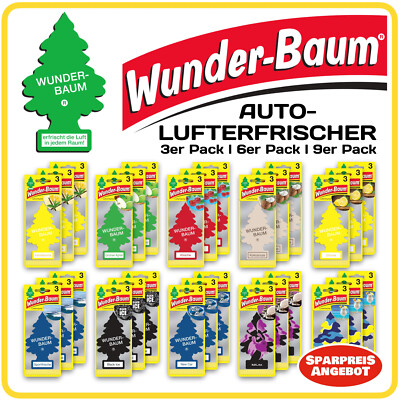 Wunderbaum Duft Baum Autoduft Auto Lufterfrischer 3er Pack Auswahl ...