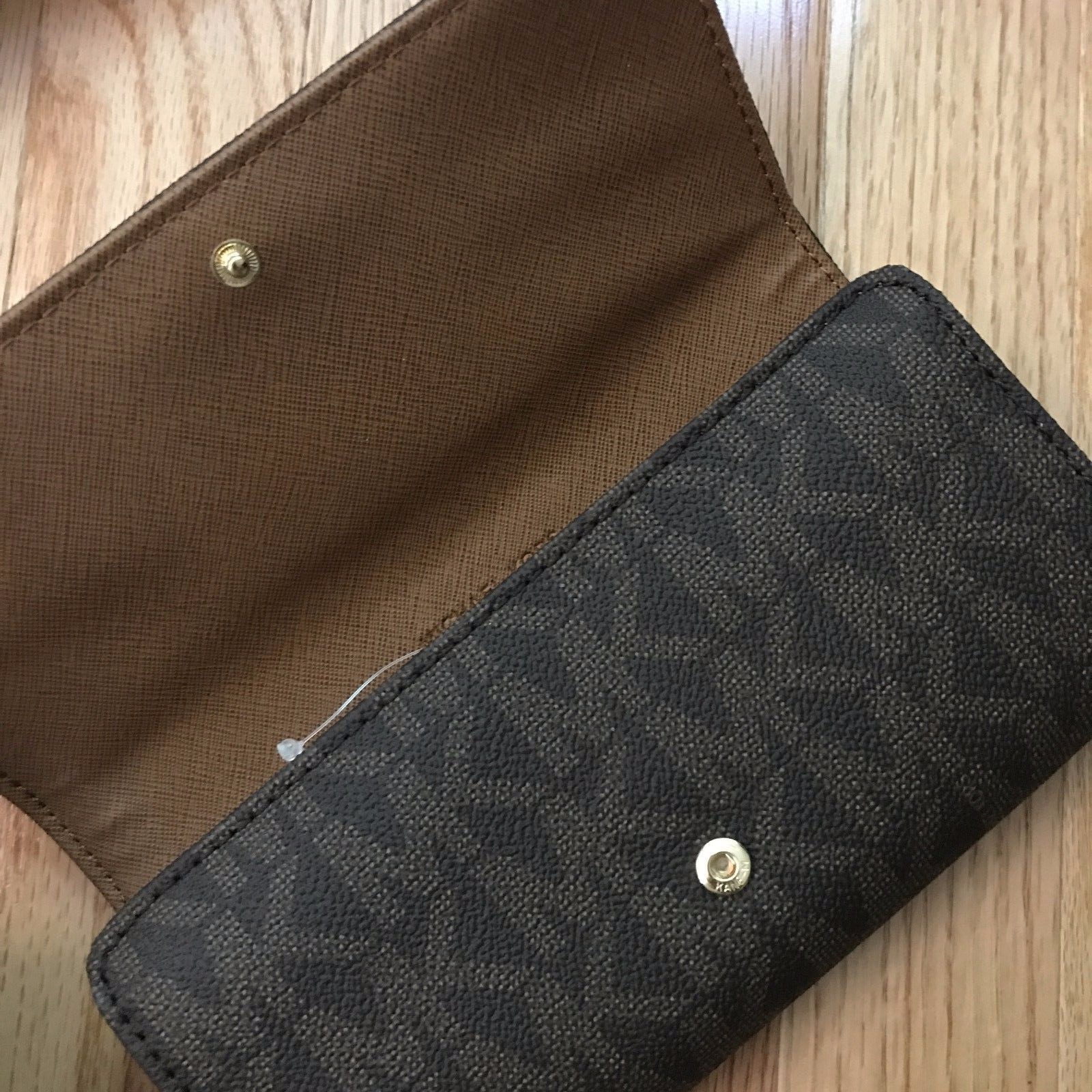 NWT MICHAEL KORS MK Signature Fulton Flap Continental Wallet | eBay