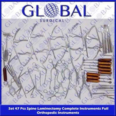 Set 47 Pcs Spine Laminectomy Complete Instruments Full Orthopedic ...