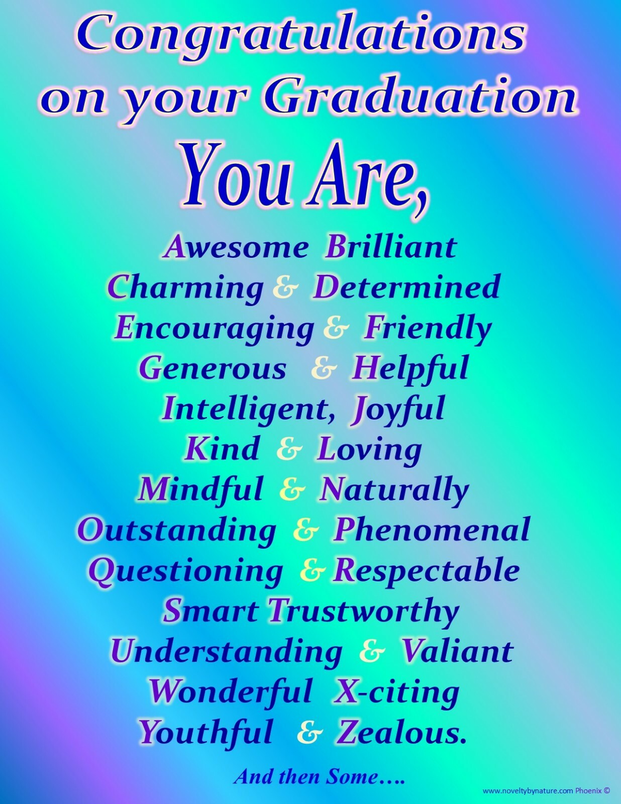 Graduation Gifts, Graduation Affirmation Posters, Positive Student ...