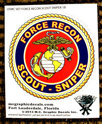 Force Recon Scout Sniper Sticker Decal USMC Vet Force Recon Scout ...