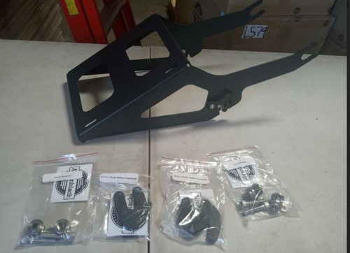 OS&D Advanblack BLACK TWO-UP TOUR PACK MOUNT FOR HARLEY SOFTAIL '00-'22 ...
