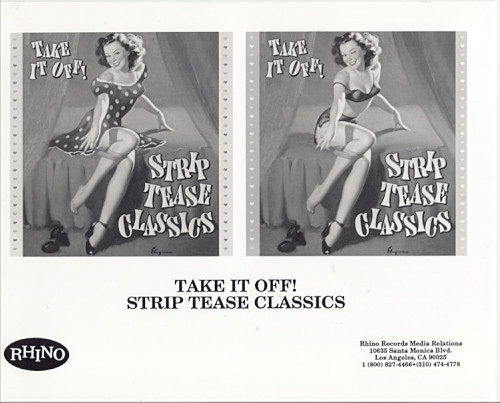 STRIP TEASE Classics! Take It Off! PRESS KIT +PHOTO NR | eBay