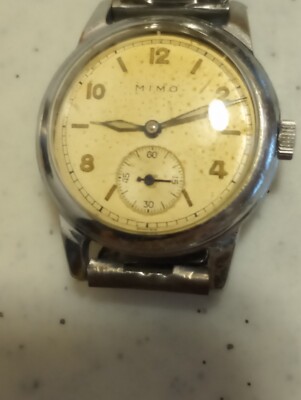 MIMO MILITARY WATCH WWII ERA Girard Perregaux Swiss Rare 9 Jewels Men's ...