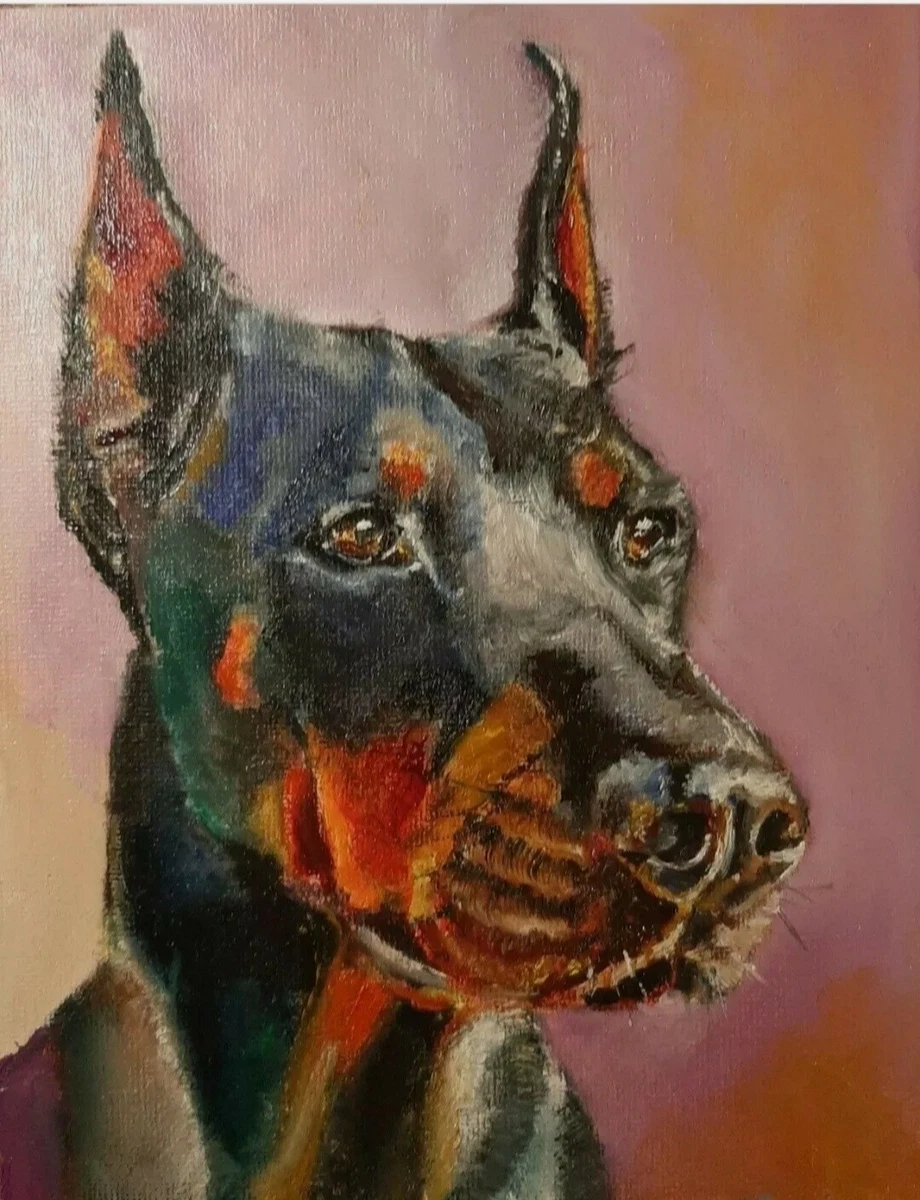 Doberman Painting