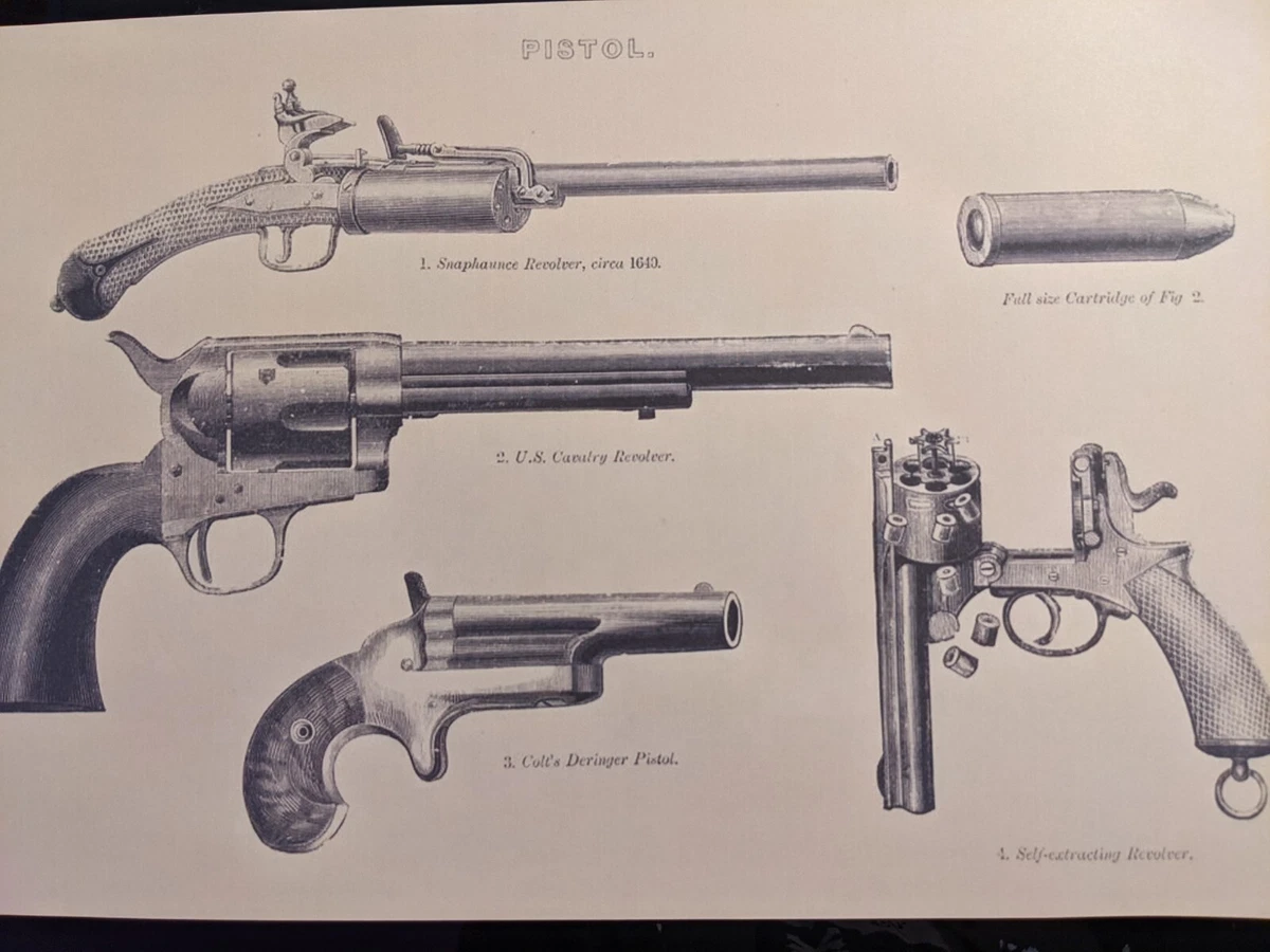 Antique Revolver Drawing