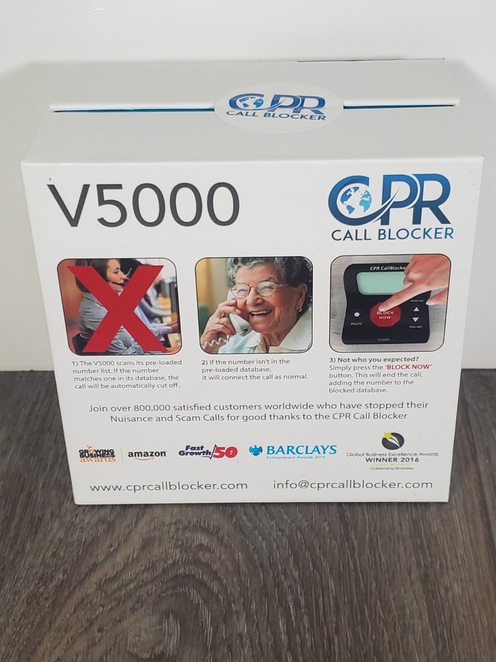 CPR V5000 Call Blocker for Landline Phones - Block All Robocalls and ...