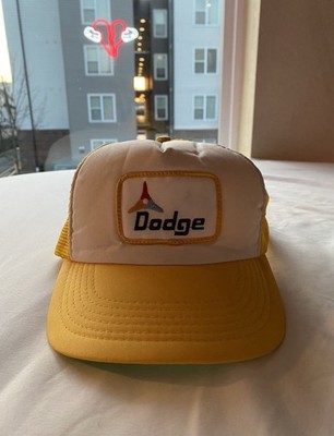 Dodge Trucker Hat Yellow Vintage 80s | eBay