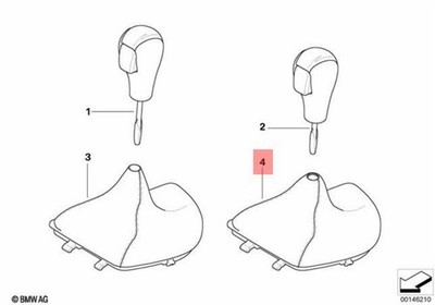 Genuine BMW E82 118d 120d 120i Gear Shift Boot Imitation Leather ...