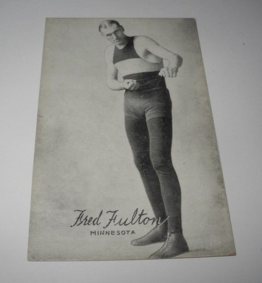 1923 Boxing Advertising Ephemera Exhibit Card Photo Postcard Fred ...