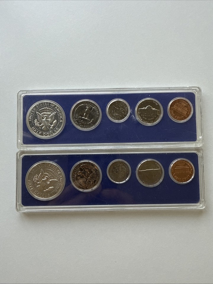 1966 & 1967 SMS Set Original Box 40% Silver Kennedy US Special Mint Set ...