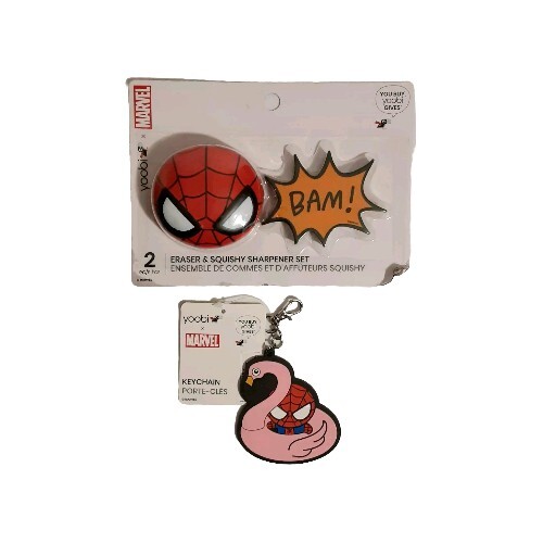 New Yoobi Spider-Man Squishy Pencil Sharpener & Keychain | eBay